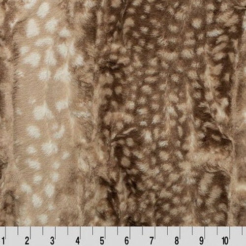 Silver Fawn Minky Faux Fur Fabric by the Yard | Etsy