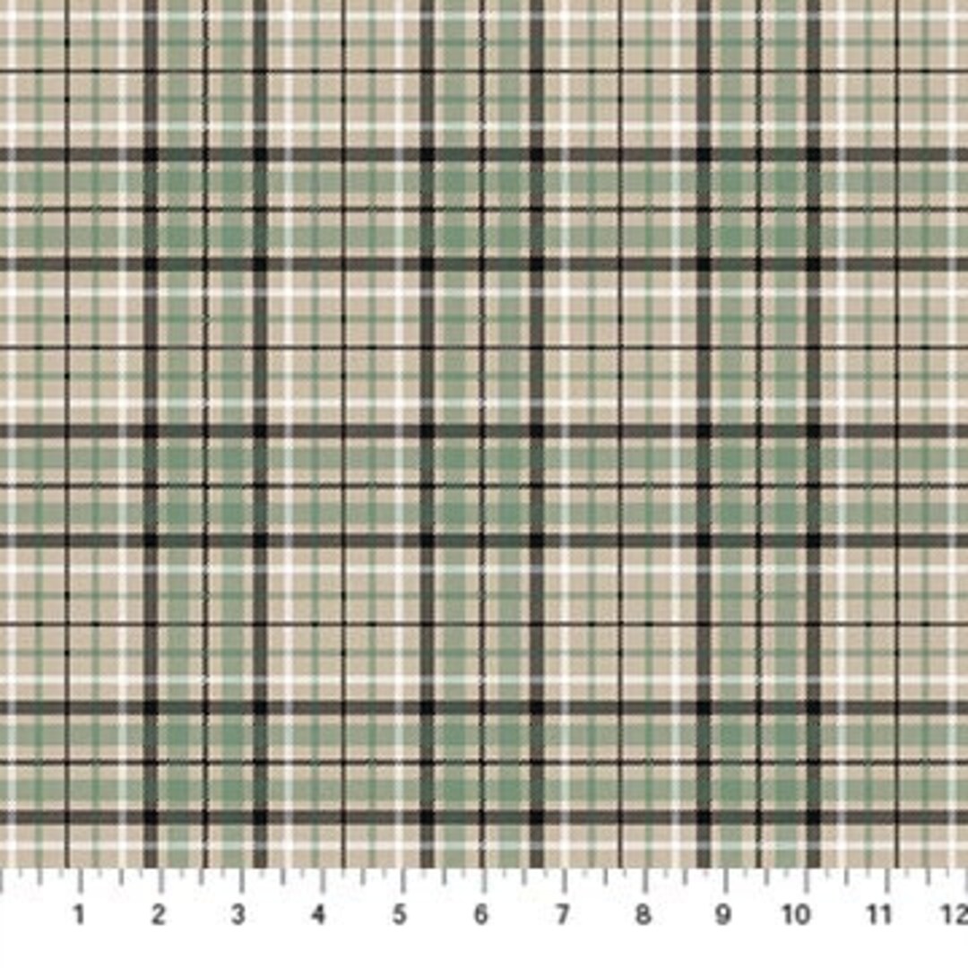 NEW FLANNEL COLLECTION- Tan Plaid From Frosted Forest Collection by ...