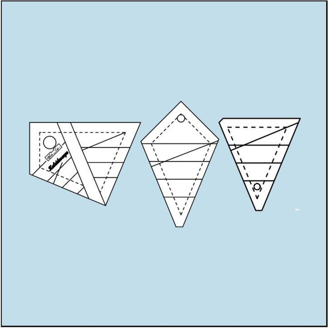 Bloc Loc Kaleidoscope 6″ Ruler Set - Ships Free With Fabric Purchase - Etsy