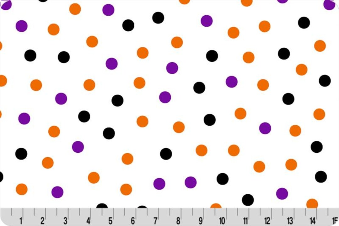 Dot Digital Cuddle® Halloween by Shannon Fabrics - 2.5mm Pile - Digital ...