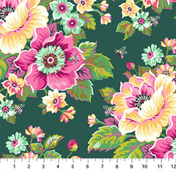 Large Floral Fabric - Etsy