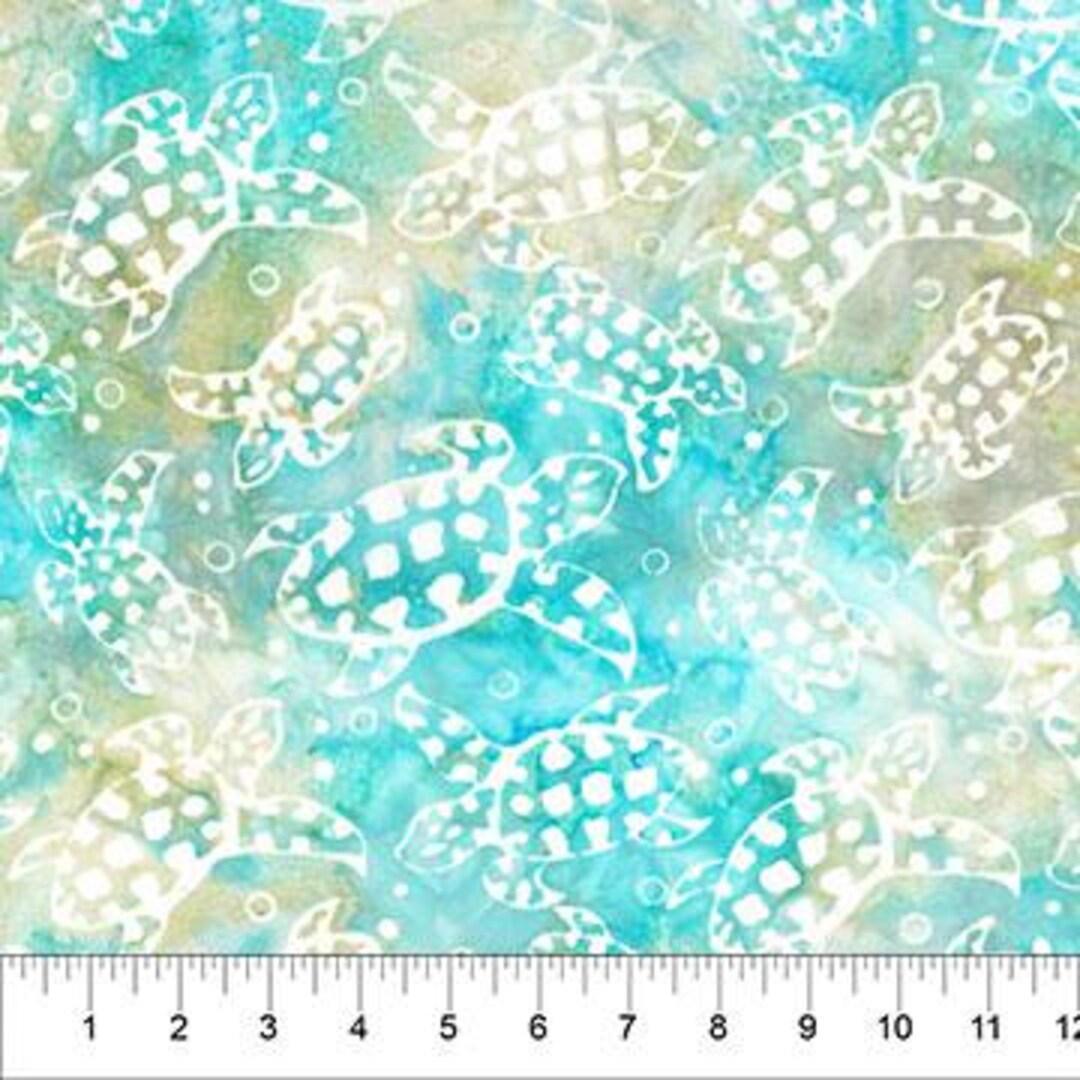 Batik Blender - Turtles in Sea Glass From the Boardwalk Dreams ...
