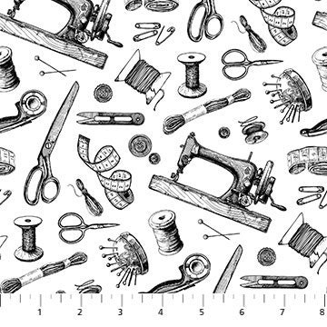 Sewing Notions in White & Black From Sewing is My Happy Place - Etsy