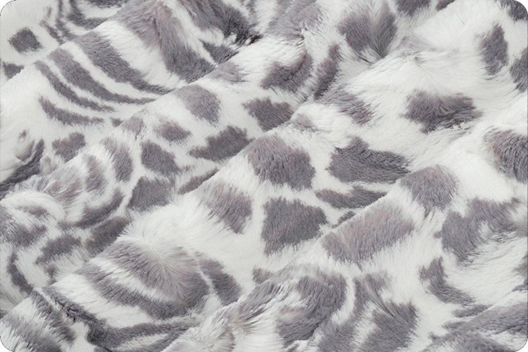 DISCONTINUED- Luxe Cuddle® Exotic in Snow & Chrome Luxury Pile Plush ...