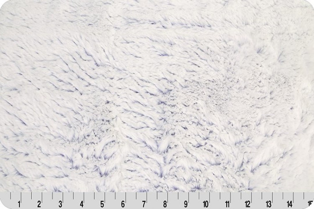 End of Bolt 39 X 60 Luxe Cuddle® Frost MINKY Iris Purple Plush Fabric From Shannon Fabrics 15mm ...