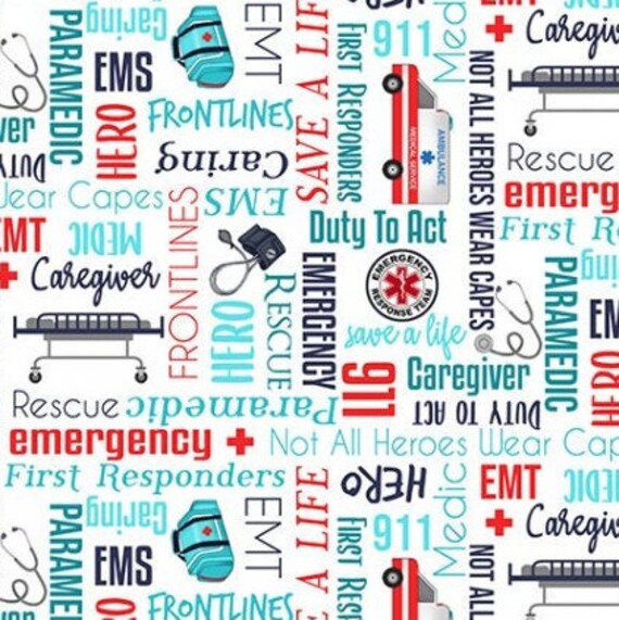 Paramedic Medical Words Smooth Digital Cuddle® in Scarlet From | Etsy