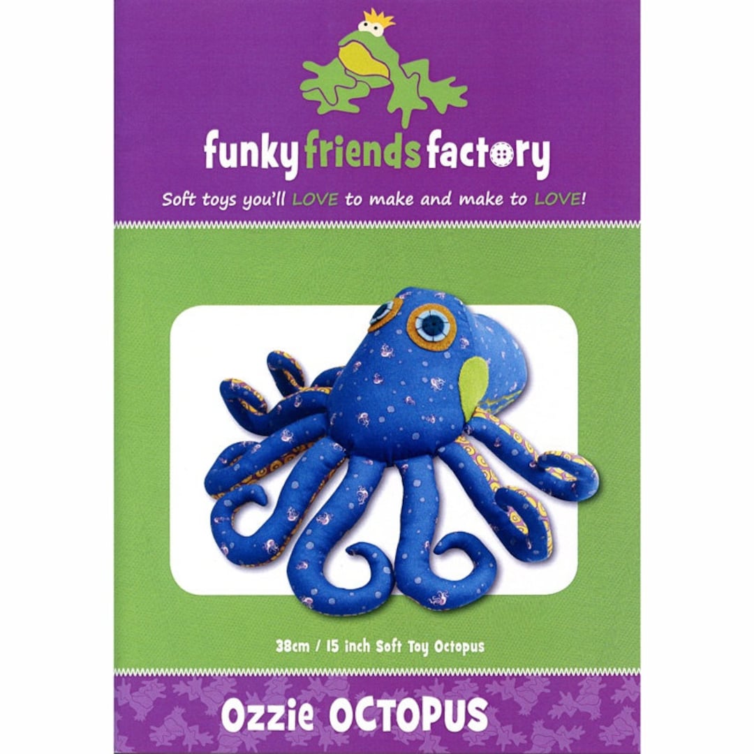 PAPER PATTERN - Ozzie the Octopus From Funky Friends Factory - Etsy