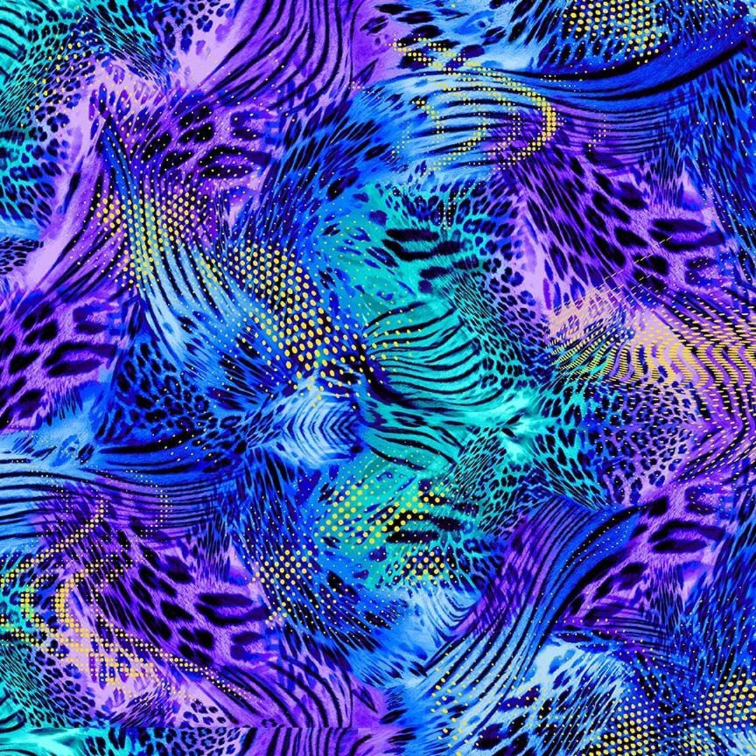 Metallic Cat Skin Patterns in Multi From Bijoux Collection by Timeless ...