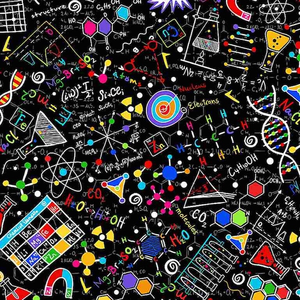 Science Fabric - Etsy