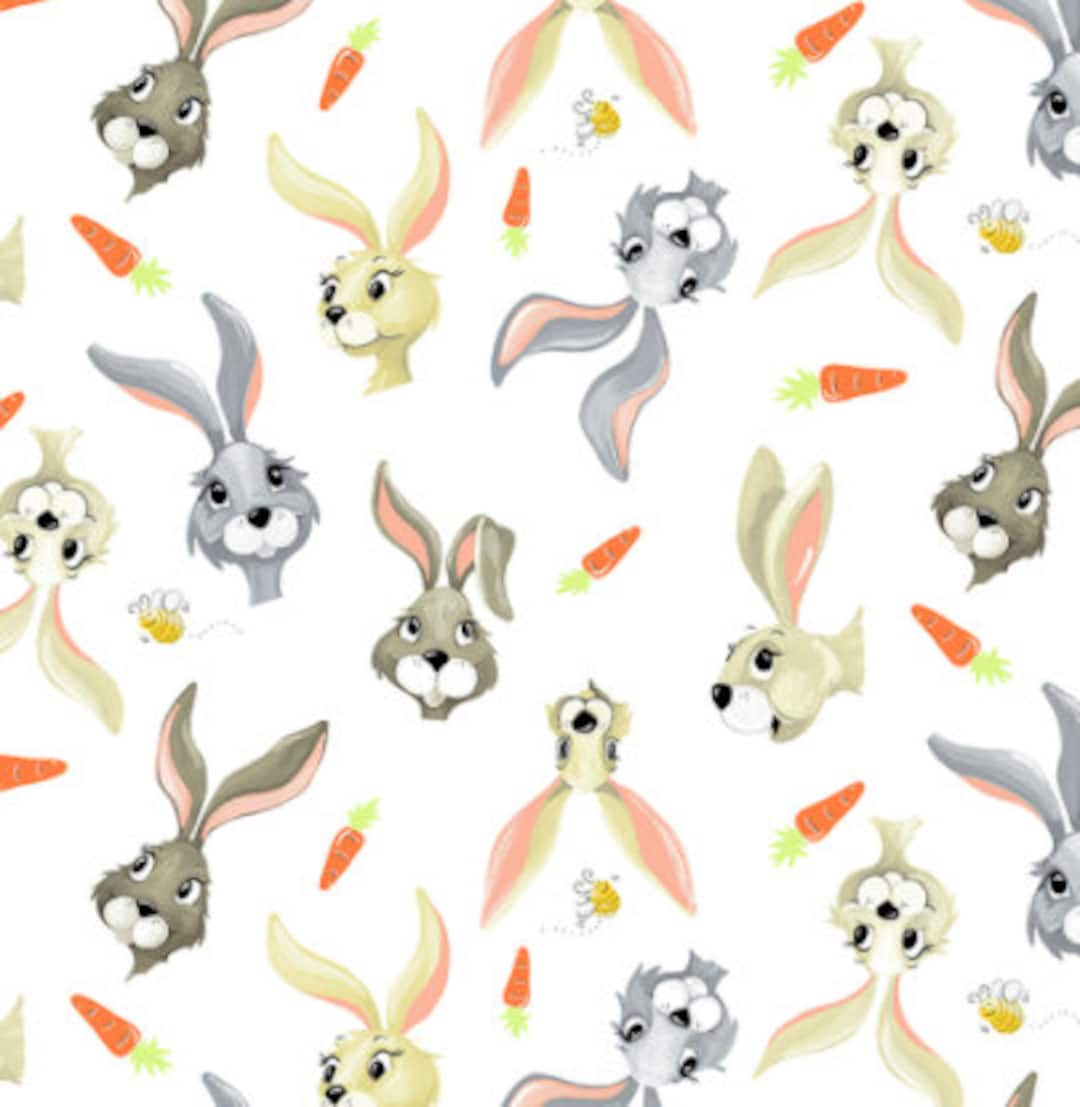 Harold the Hare Spring Rabbit Toss by Susybee Fabrics - Bunny Rabbit ...