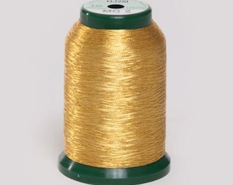 King Star Pale Gold 2 Embroidery Thread 1,000 Meter Spool 40 Wt. - Etsy