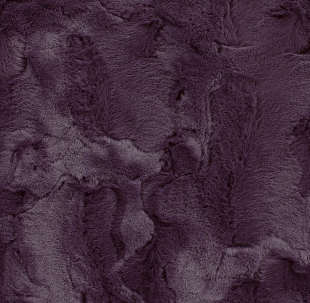 Solid Vintage Violet Luxe Snuggle New York Furry Minky From EZ Fabrics ...