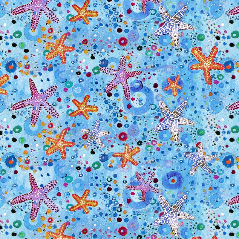 Starfish Fabric - Etsy