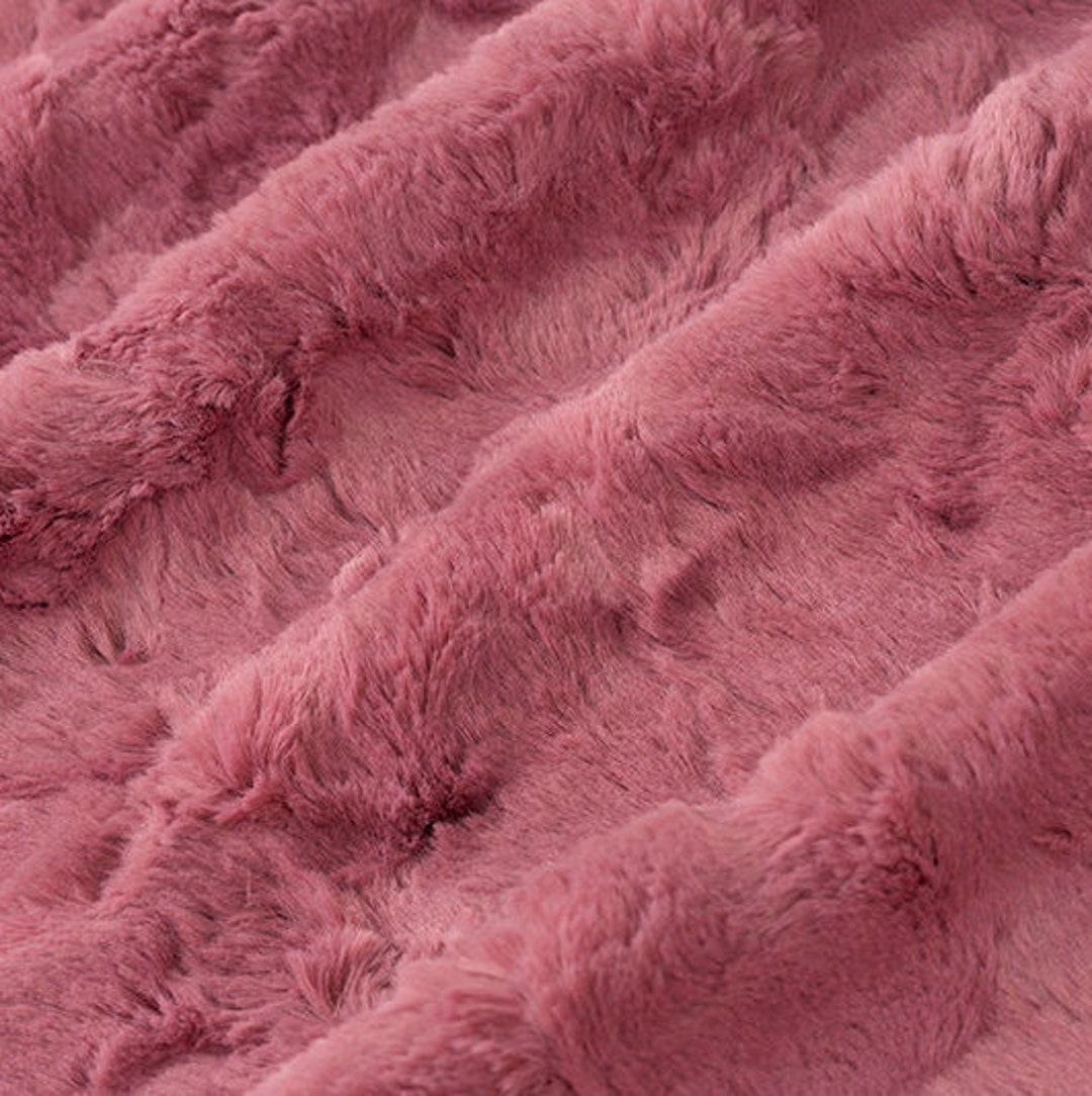 Wild Rose Pink Luxe Cuddle Marble Minky From Shannon Fabrics- 10 Mm ...