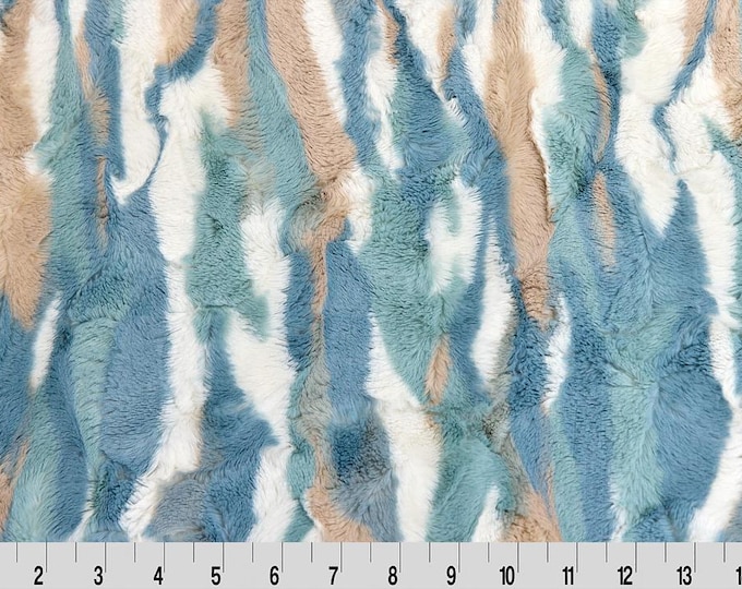 MINKY- Luxe Cuddle® Ridge in Moon Beam From Shannon Fabrics 10mm Pile ...
