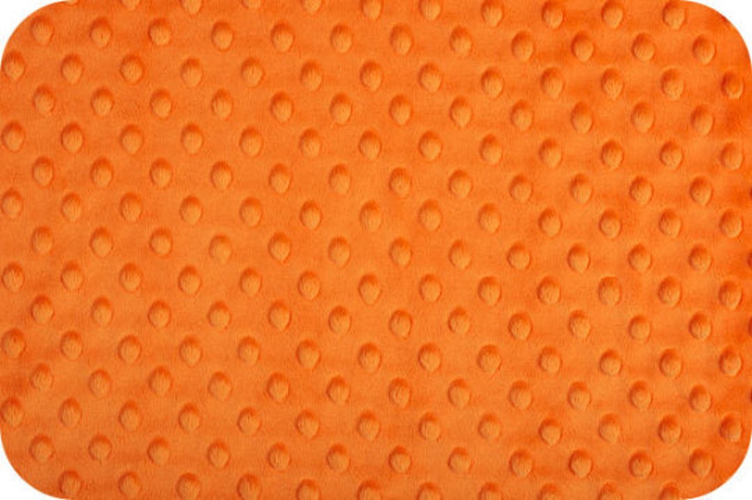 ORANGE Dimple Minky From Shannon Fabrics - Etsy