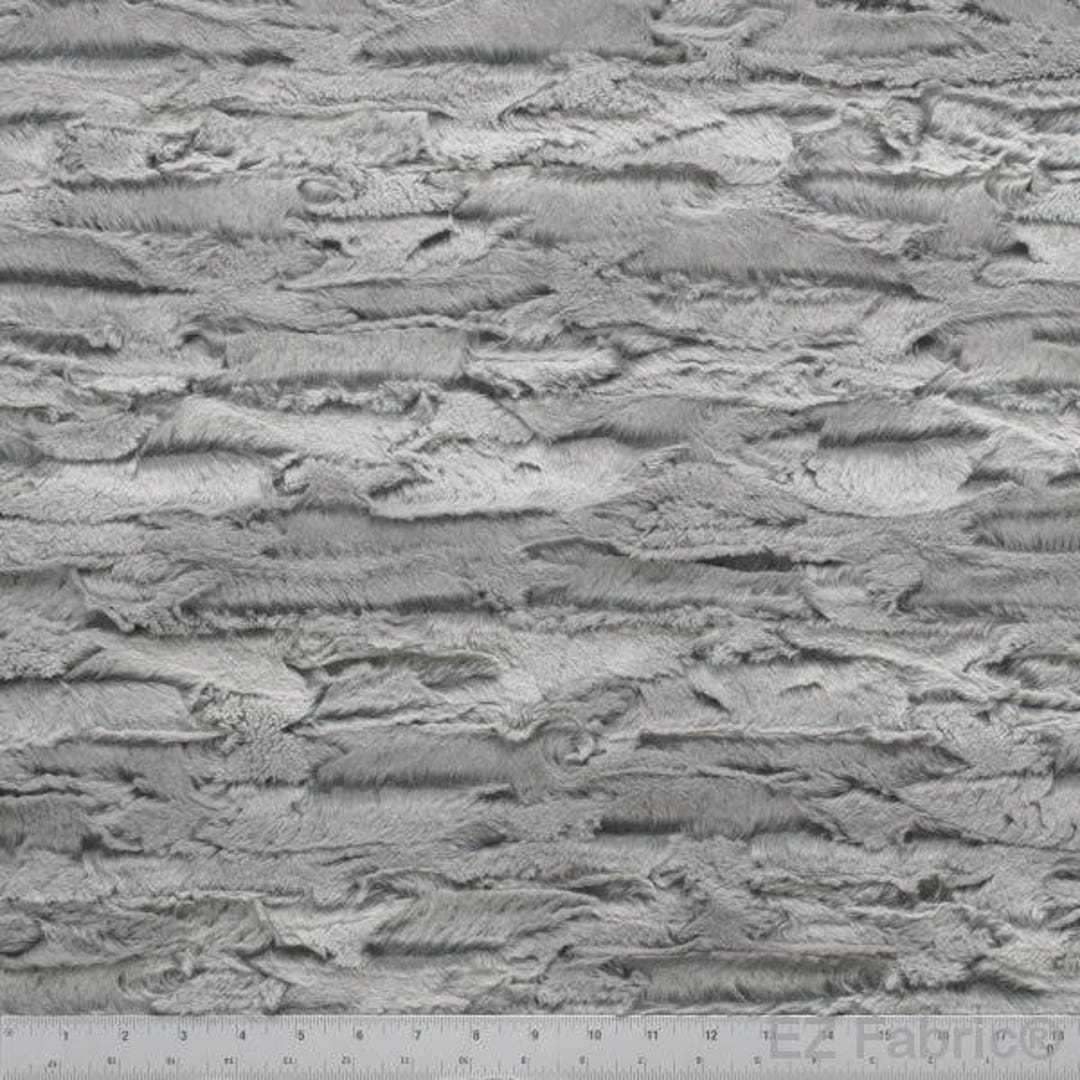 Wolf in Silver From EZ Fabric's Snuggle Minky Fur Collection - Etsy