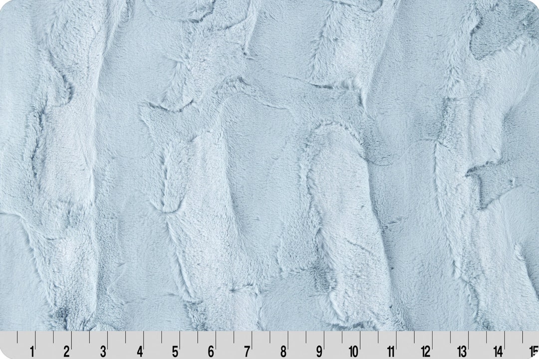 Luxe Cuddle Hide in Raindrop MINKY Fabric From Shannon Fabrics - Etsy