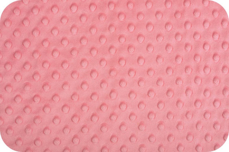 Cuddle® Dimple Minky in CORAL From Shannon Fabrics - Etsy