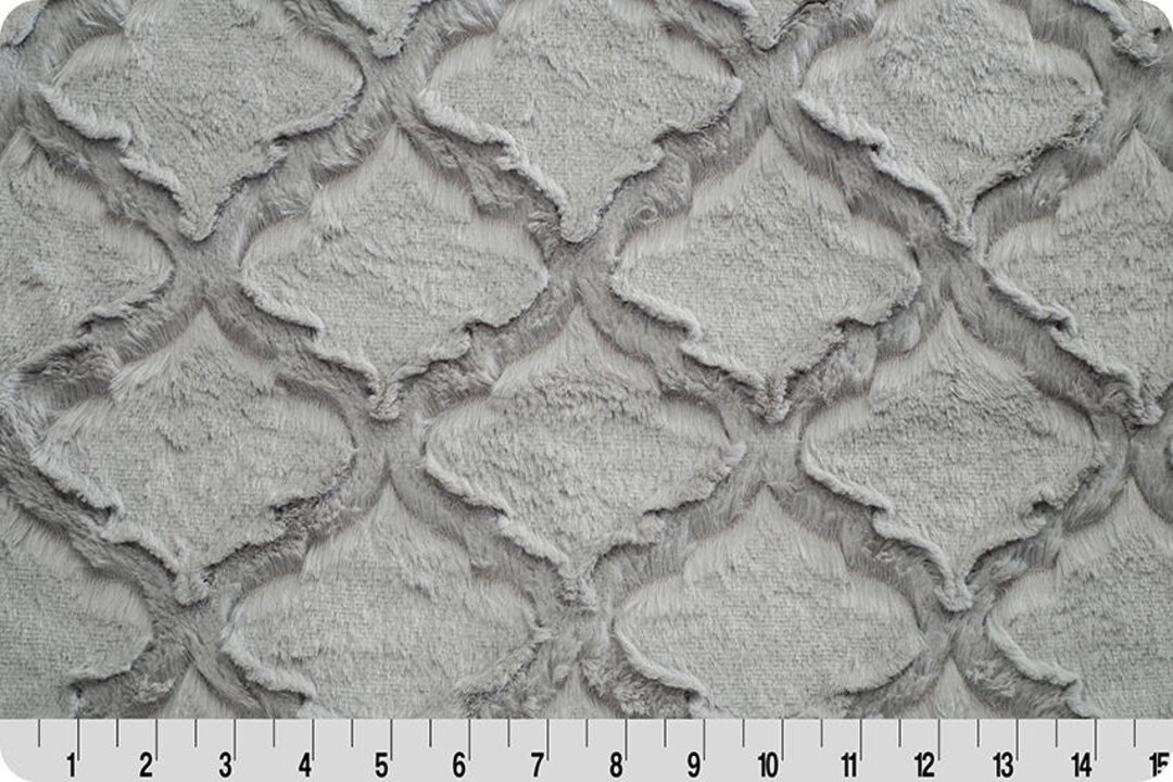 Fat Half ONLY 30 X 36 Luxe Cuddle® Lattice in Silver Gray Embossed ...