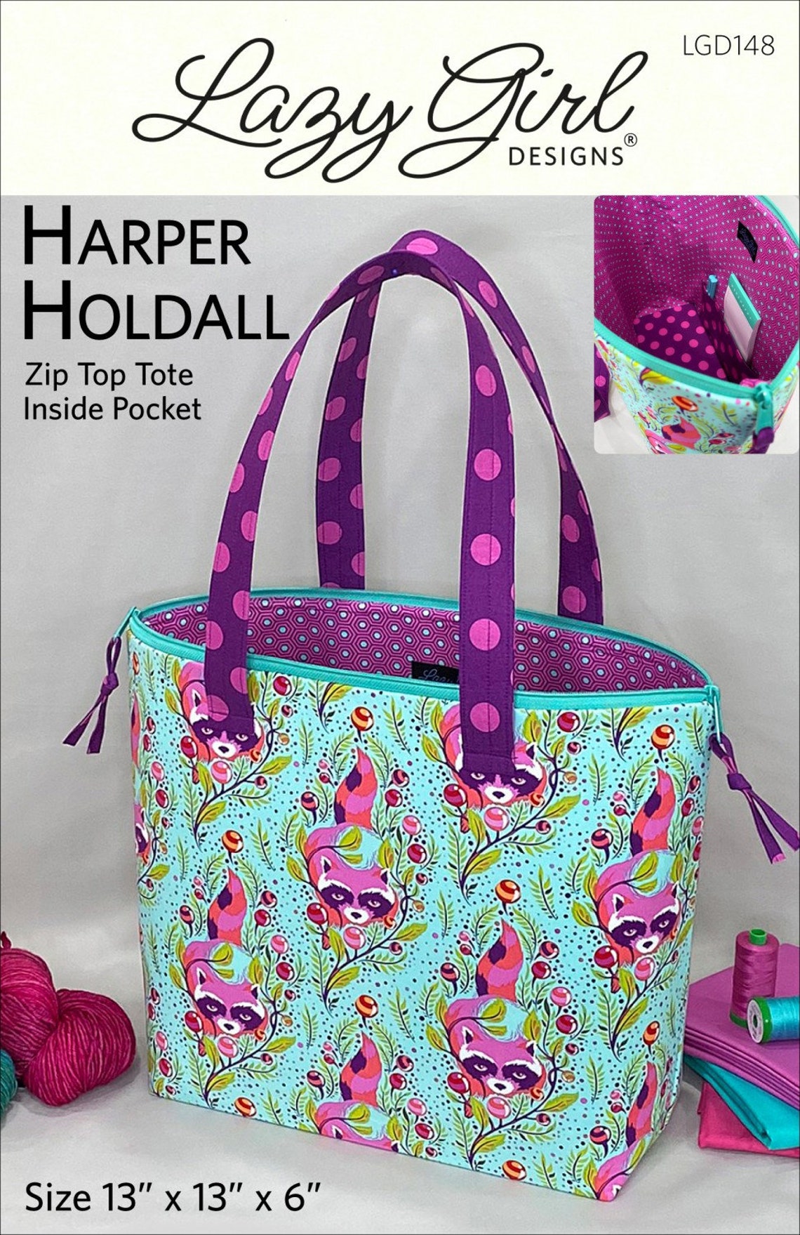 Harper Holdall Bag Pattern From Lazy Girl Designs - Etsy