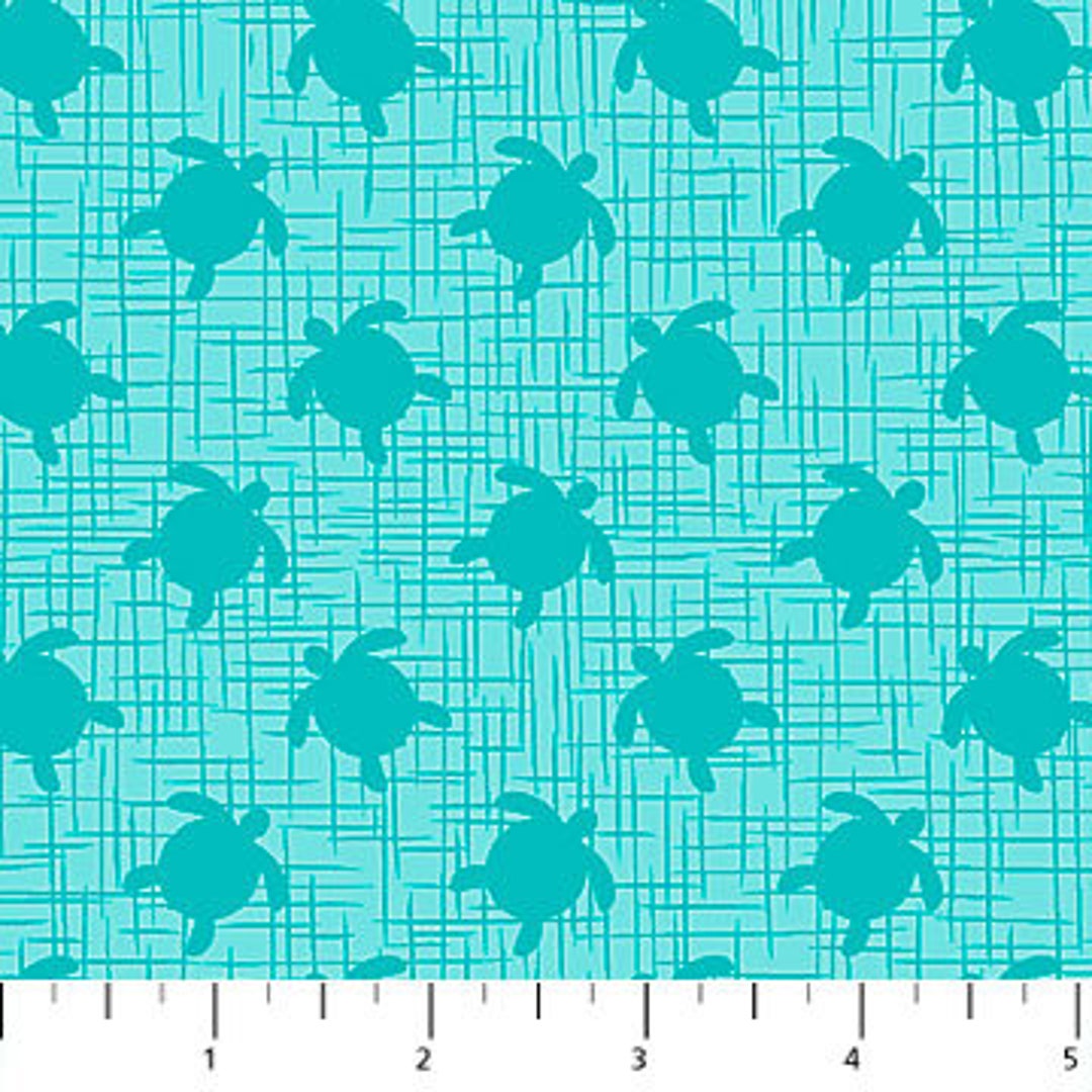 Bodacious Sea Turtles in Blue From Enchanted Seas Collection by Patrick ...