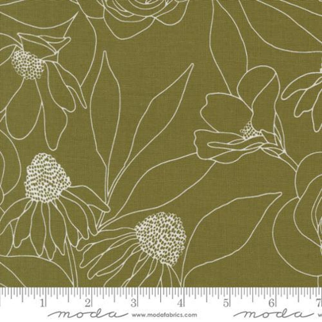 Botany Etched Floral Fern Alli K. Design From Moda Fabrics - 100% Quilt ...
