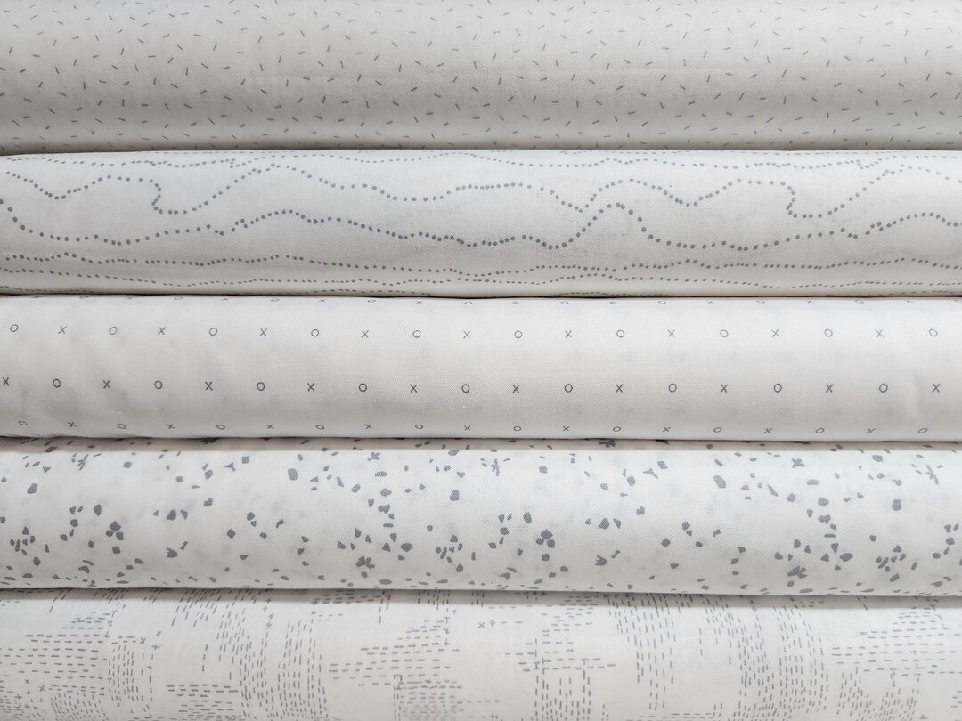 Dovetail Grey BUNDLE SET From Figo Fabric - 5 Fabrics Total- 100% Quilt Shop Cotton - Etsy