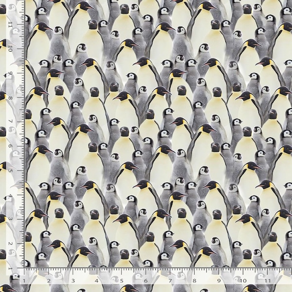 Penguin Cotton Fabric - Etsy UK