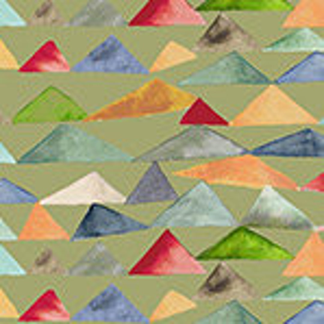 Triangle Rows Basics in Green From the Connections Collection by Maria ...