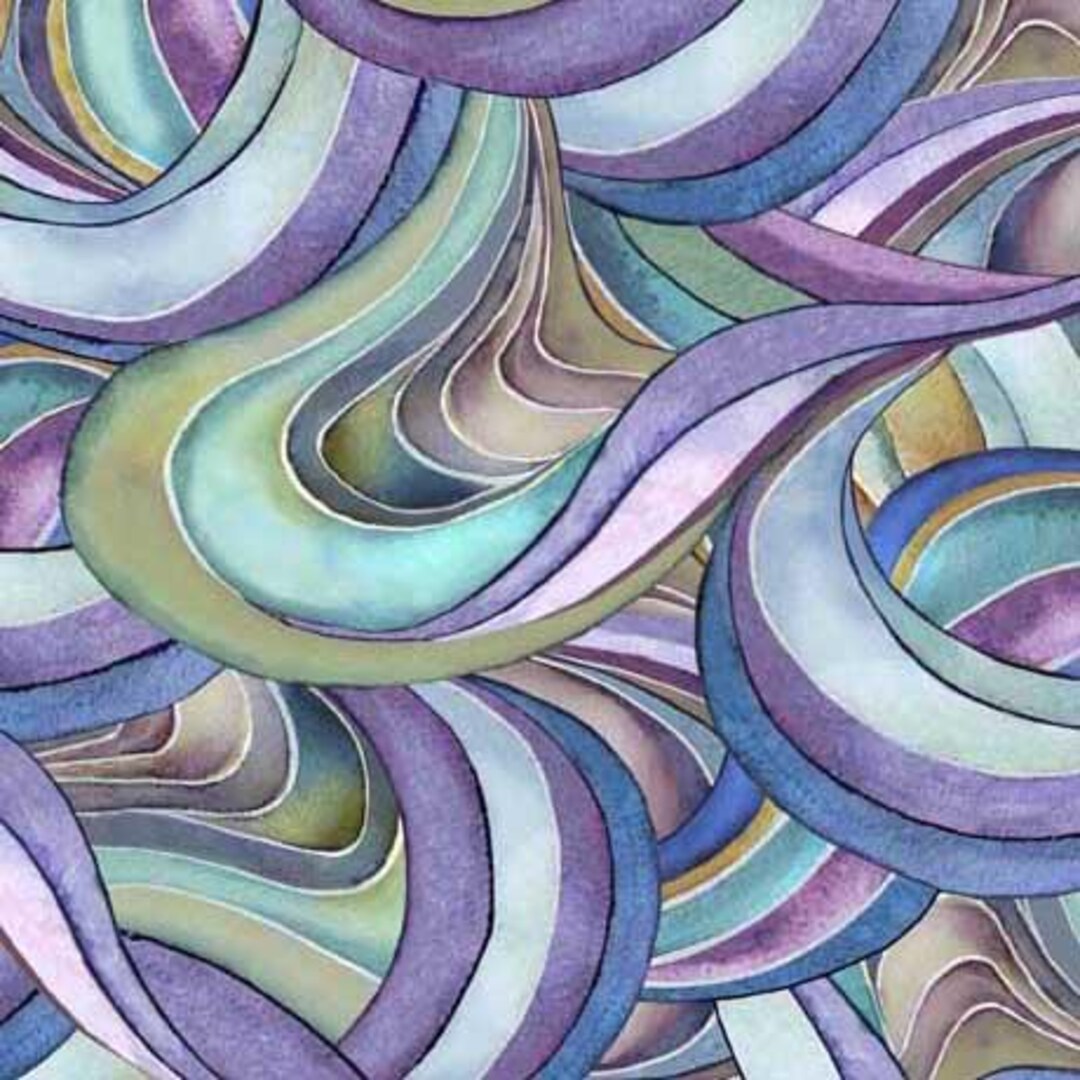 Swirls in Multi From the Seashell Soiree Collection by ©sasha for ...