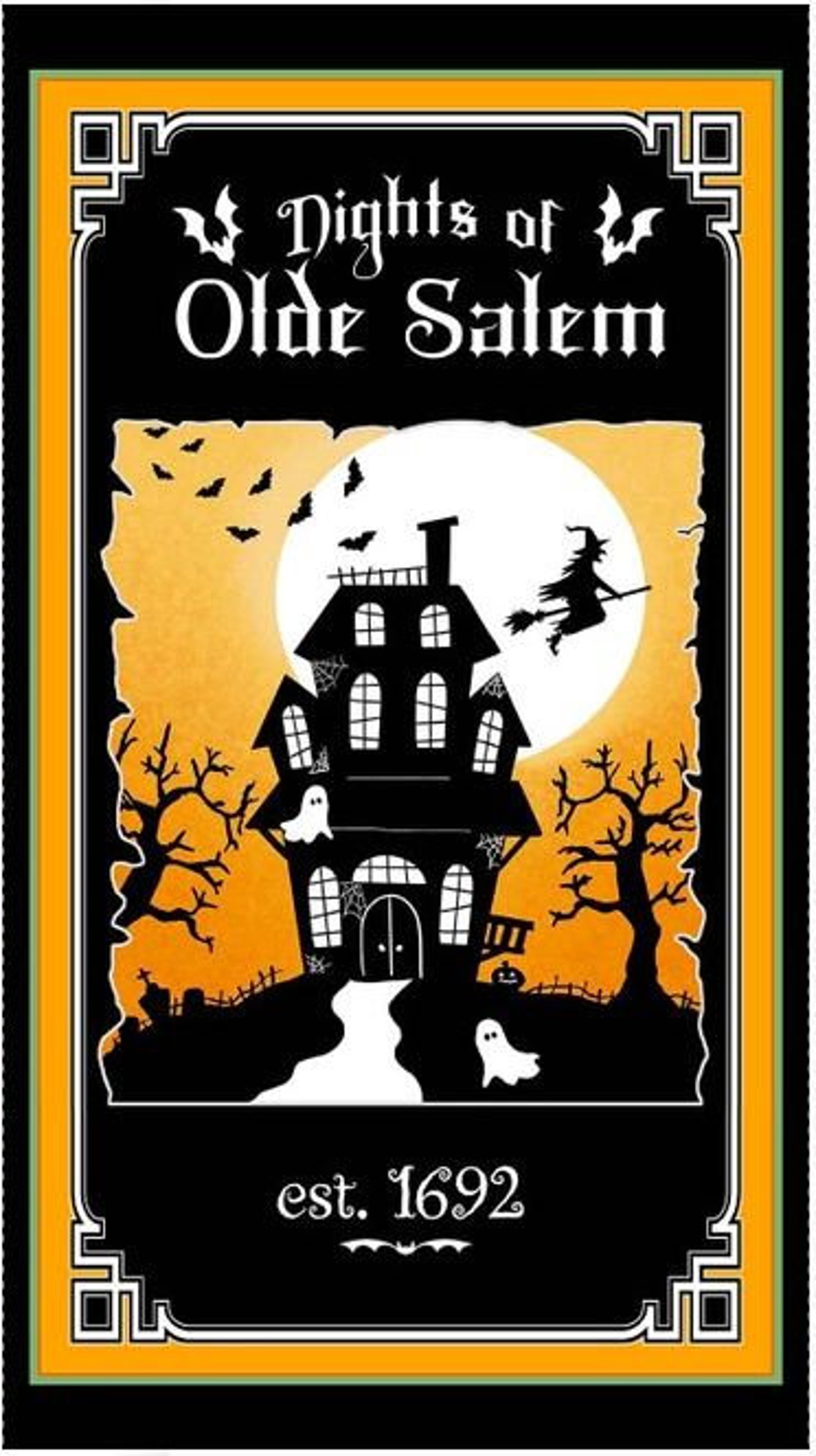 Glow in the Dark - FABRIC PANEL (approx 24"x44") From Nights of Olde ...