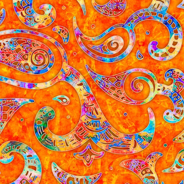 Paisley Fabric - Etsy