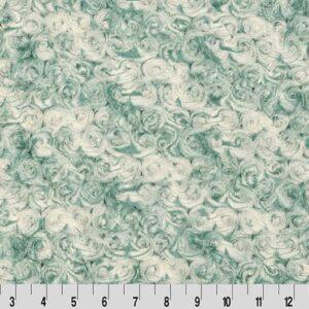Minky 2 Yard Cut – Luxe Cuddle® Marble Rose in Spruce & Natural - Etsy