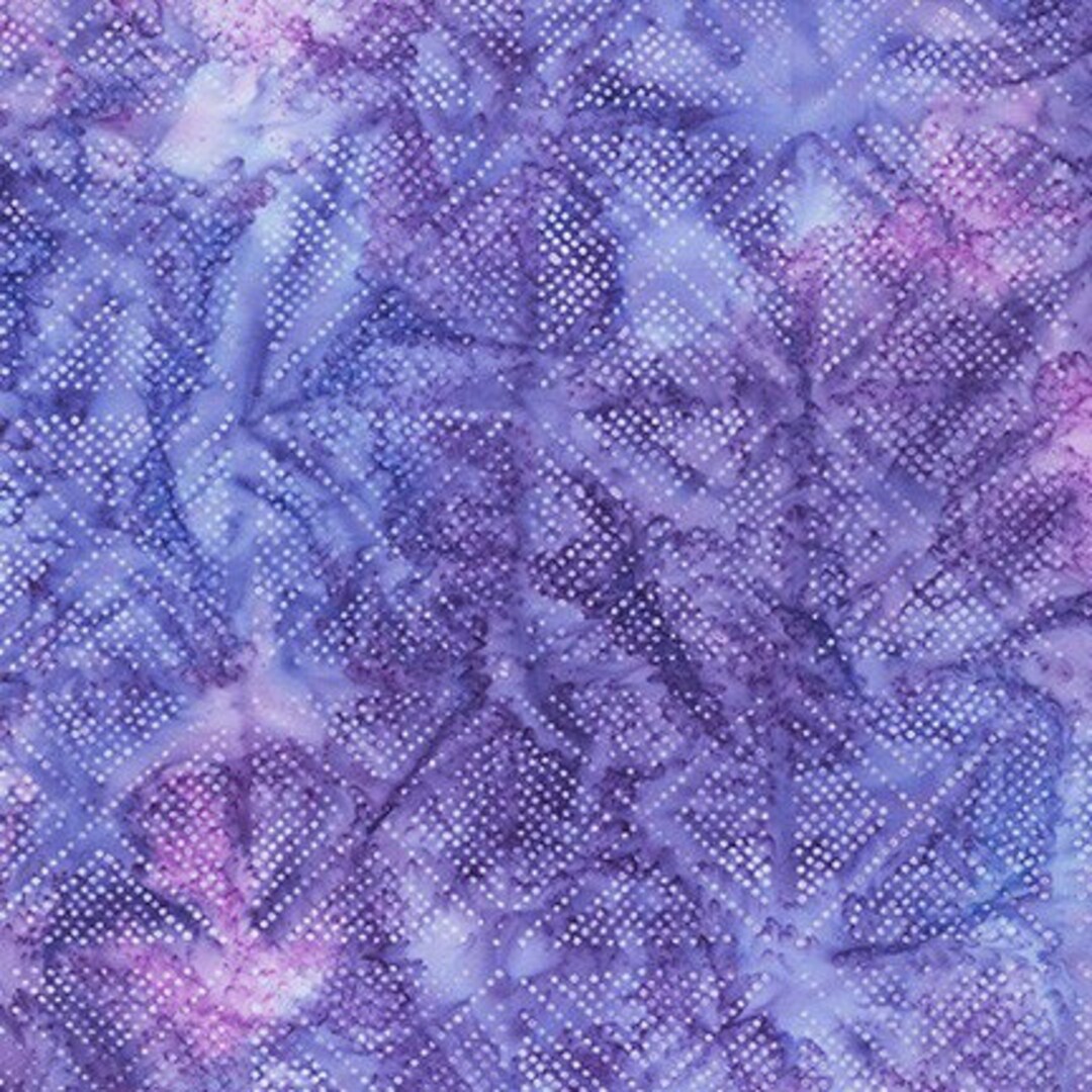 Batik Stoff- Lila Grid Dots von Lunn Studios aus Artisan Batiks ...