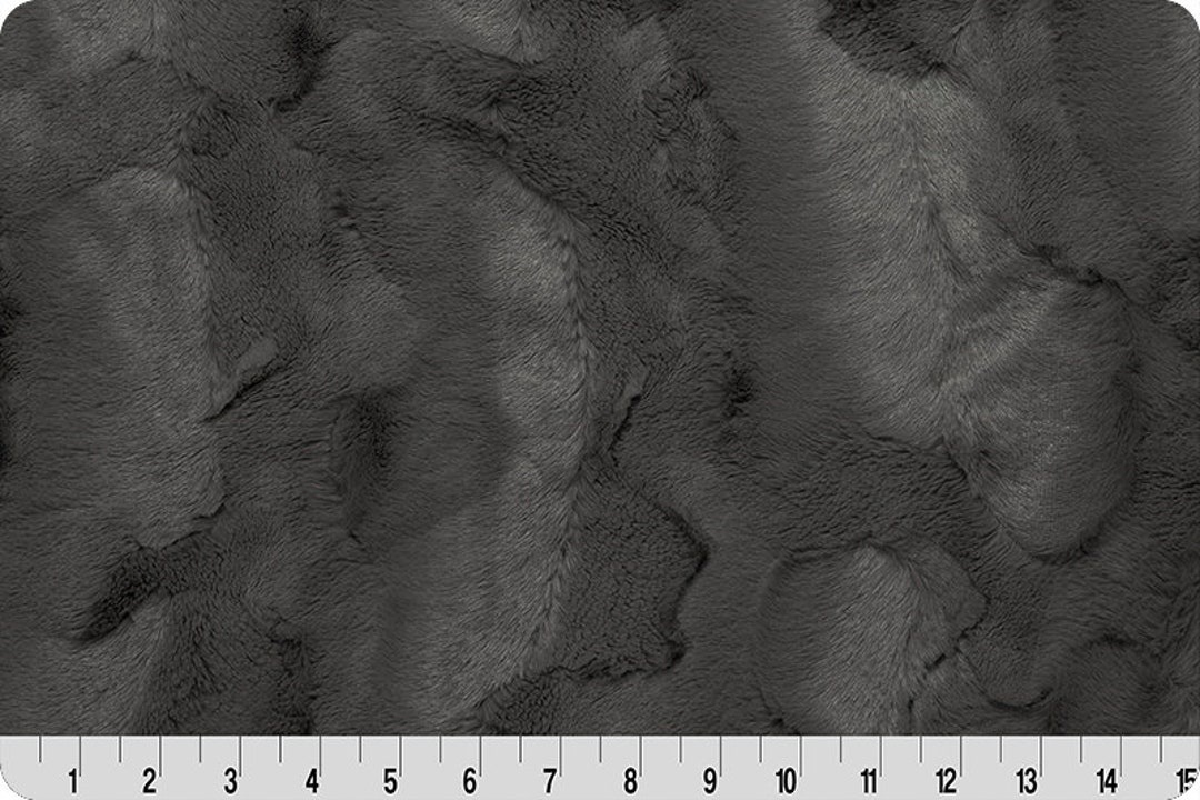 Extra Wide MINKY - 2 Yard Luxe Cuddle® Cut Mirage in Charcoal (72"x80") From Shannon Fabric's ...