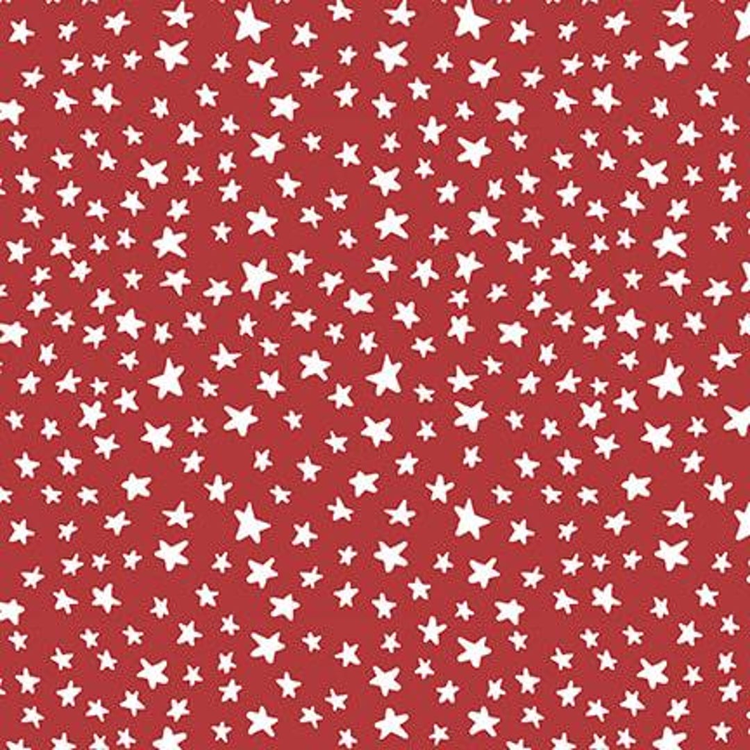 Stars in Red From the Camp USA Collection by Bentpath Studio for Blank ...