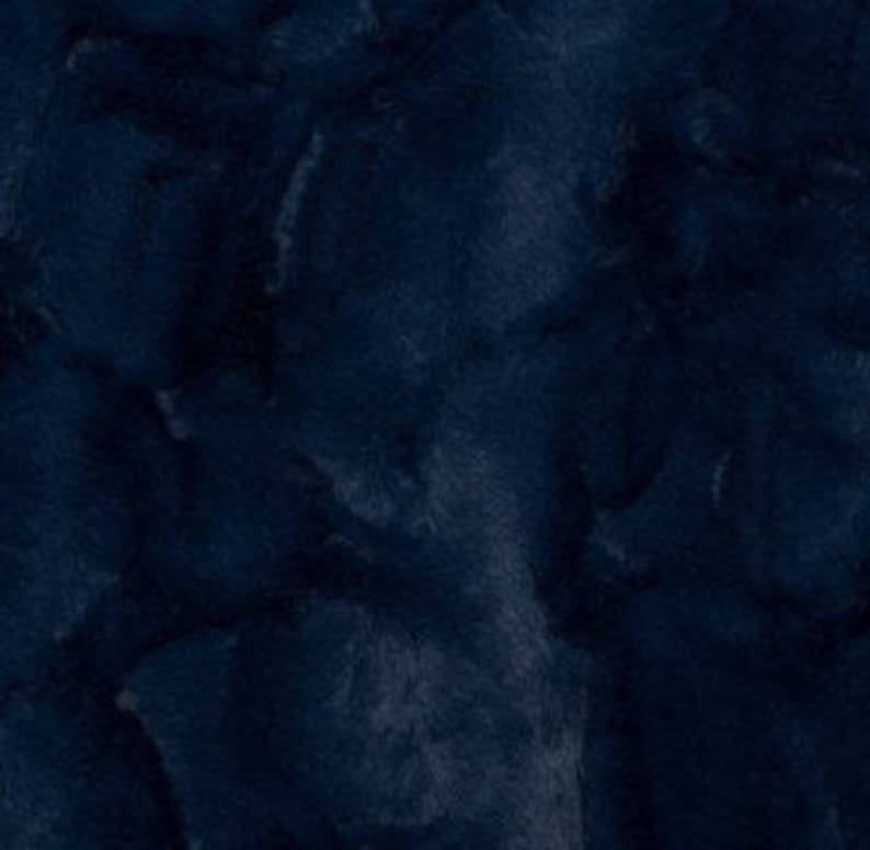 Solid Navy Blue Luxe Snuggle New York Furry Minky From EZ Fabrics - Etsy