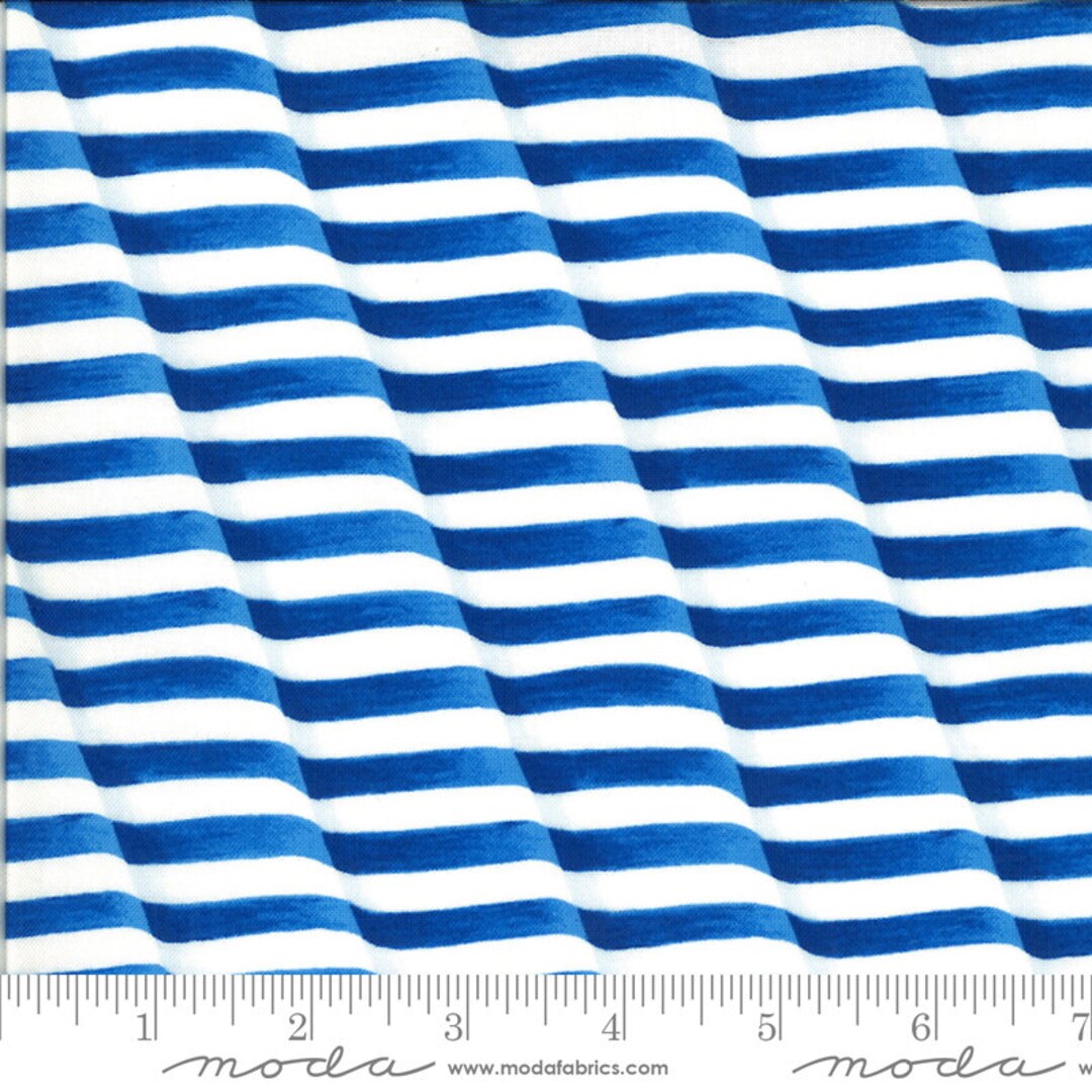 Wavy Flag Stripes in Blue From America the Beautiful - Etsy
