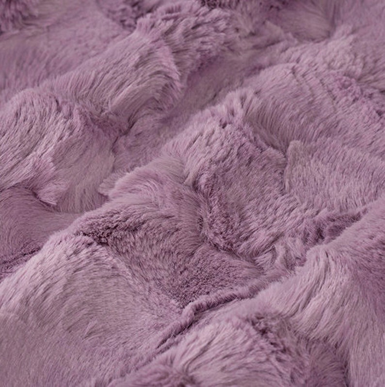 Luxe Cuddle Hide In Elderberry Purple Minky Fabric From Etsy