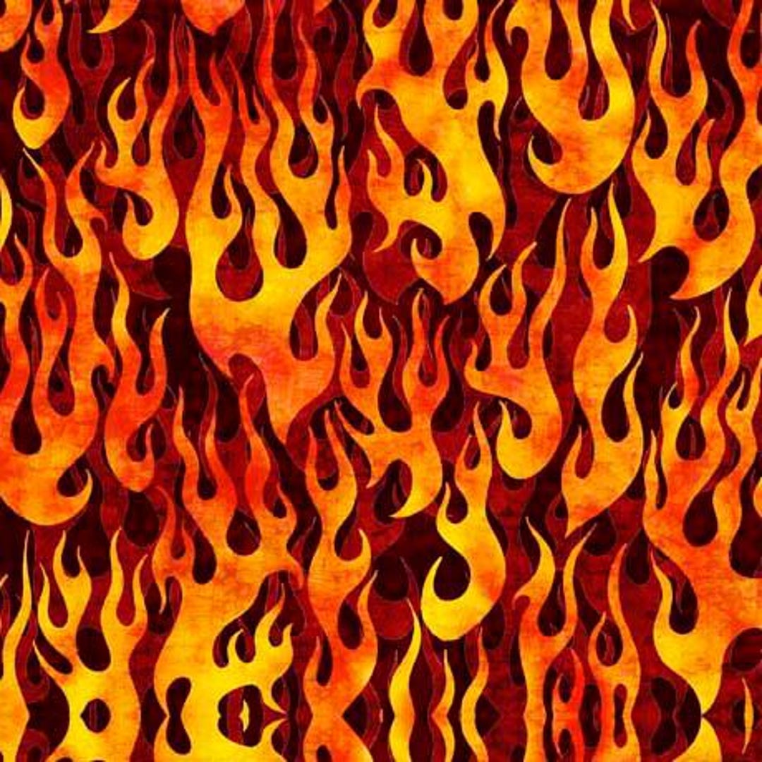 Flames in Brick From the Heavy Metal Collection by Morris Creative ...