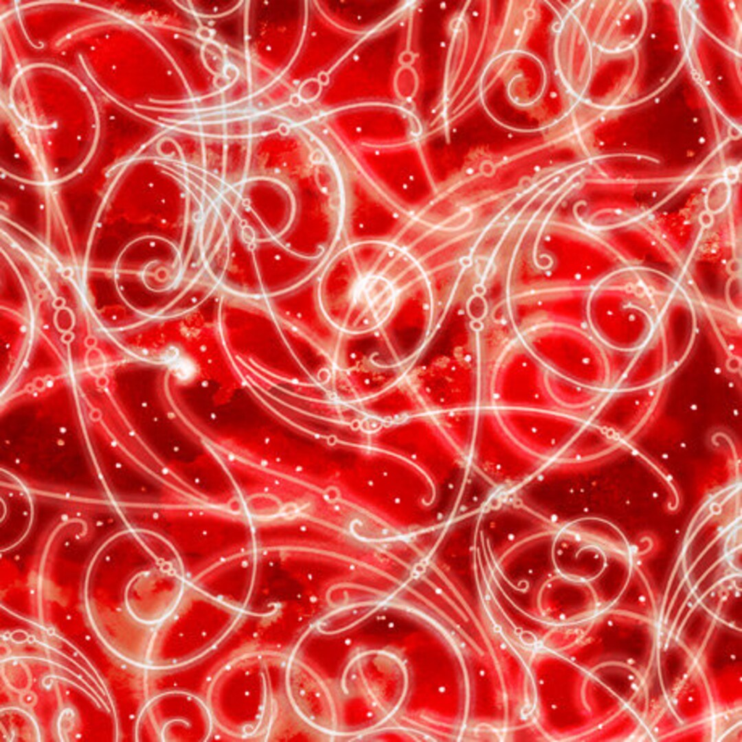 Whirlwind in Red From Whirlwind Collection by QT Fabrics 100% Cotton ...