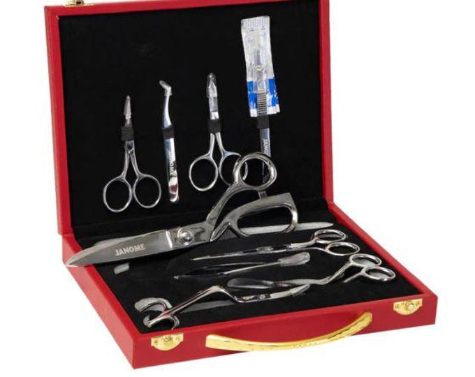 Janome Scissor Kit 9 Piece Sewing & Embroidery Scissors Kit Complete in ...