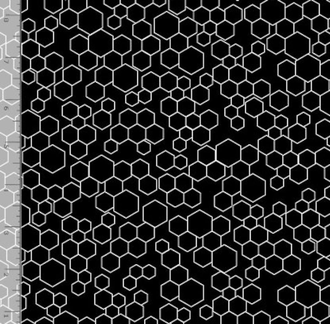 Bee Hive Grid in Black From Timeless Treasures Fabric- 100% Quilt Shop ...