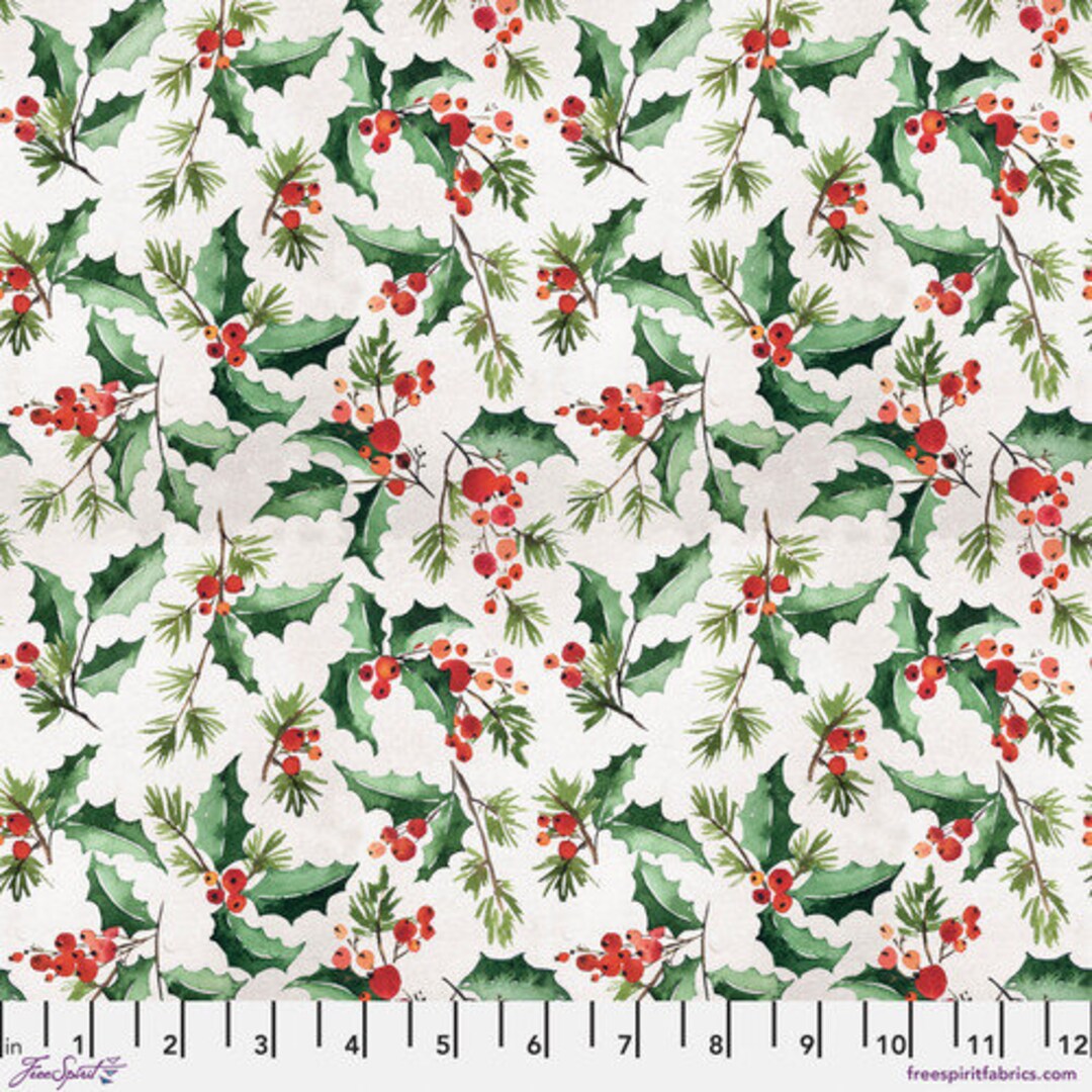 FRANELA - Jolly Holly - Colección White in the Wonderland de Tim Holtz ...