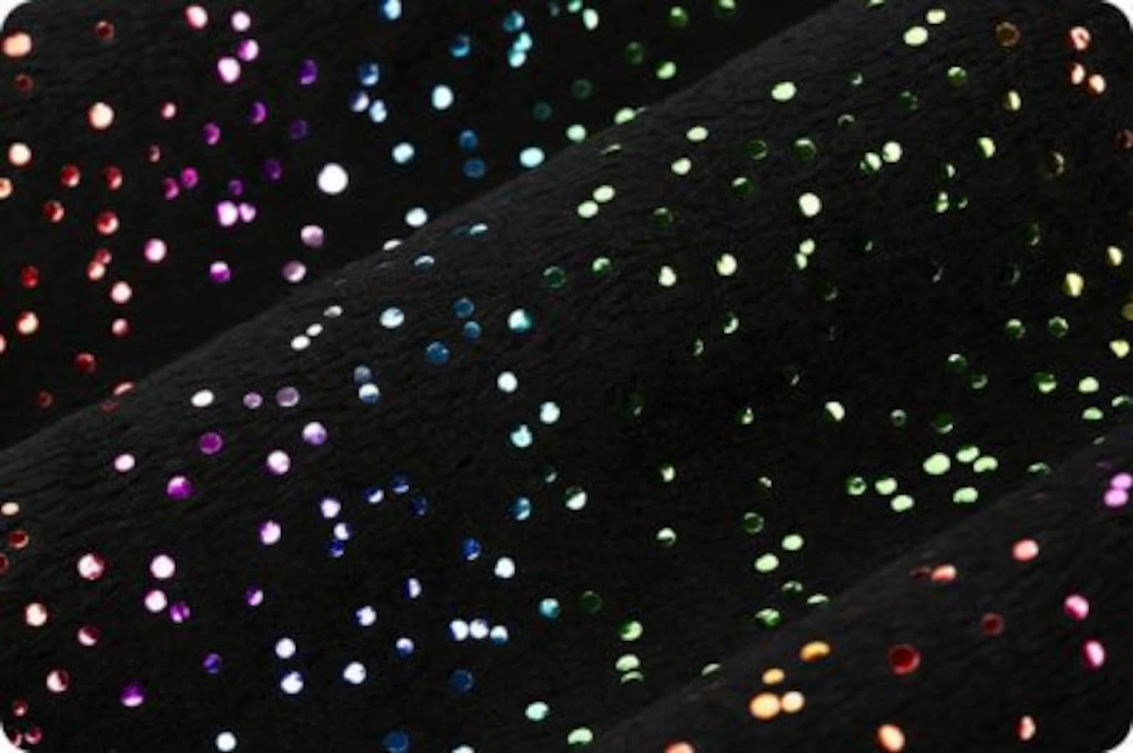 MINKY Sparkle Cuddle® Glitter in Fuchsia Pink with Rainbow | Etsy