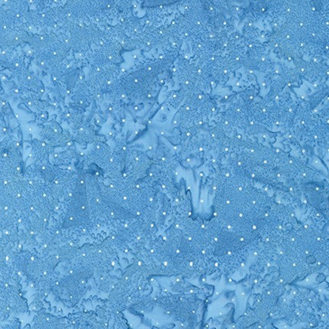 Batik Fabric- Dots in Denim Blue by Lunn Studios From Artisan Batiks ...
