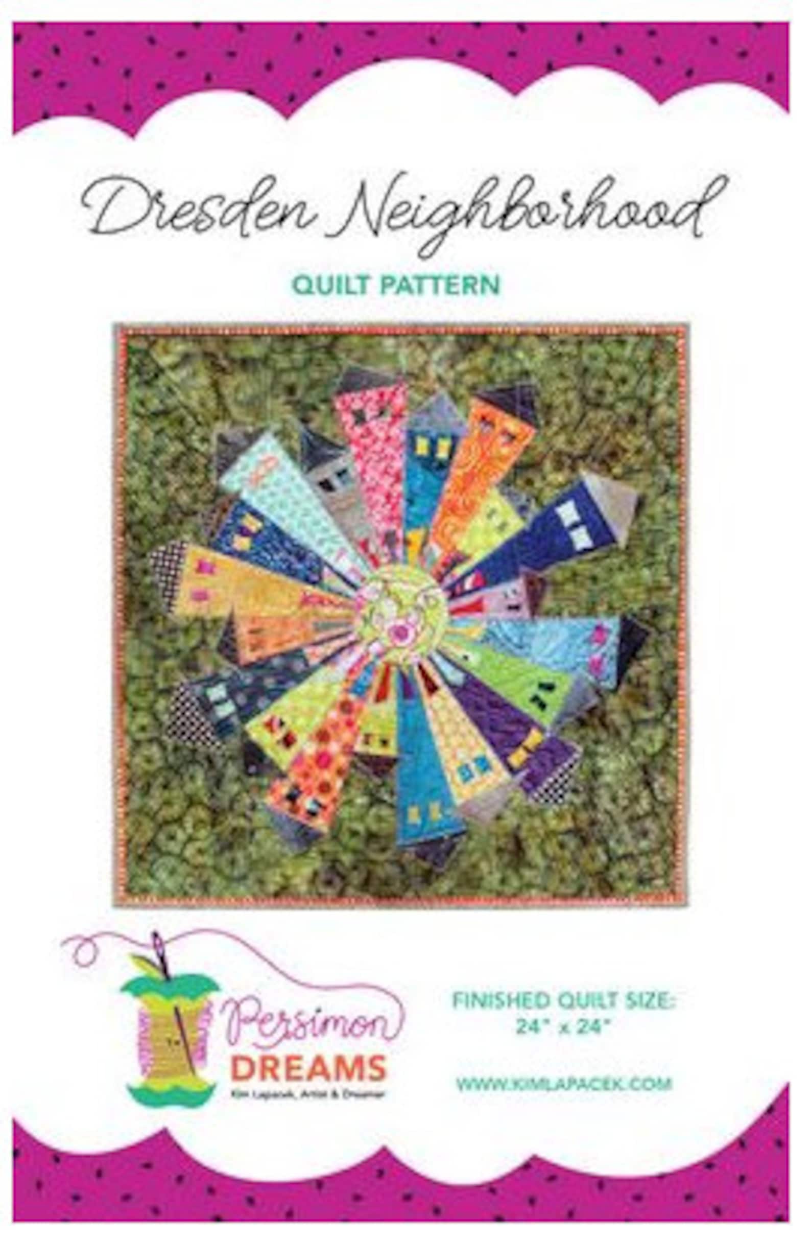 PAPER PATTERN - Dresden Neighborhood Mini Quilt Pattern by Persimon ...