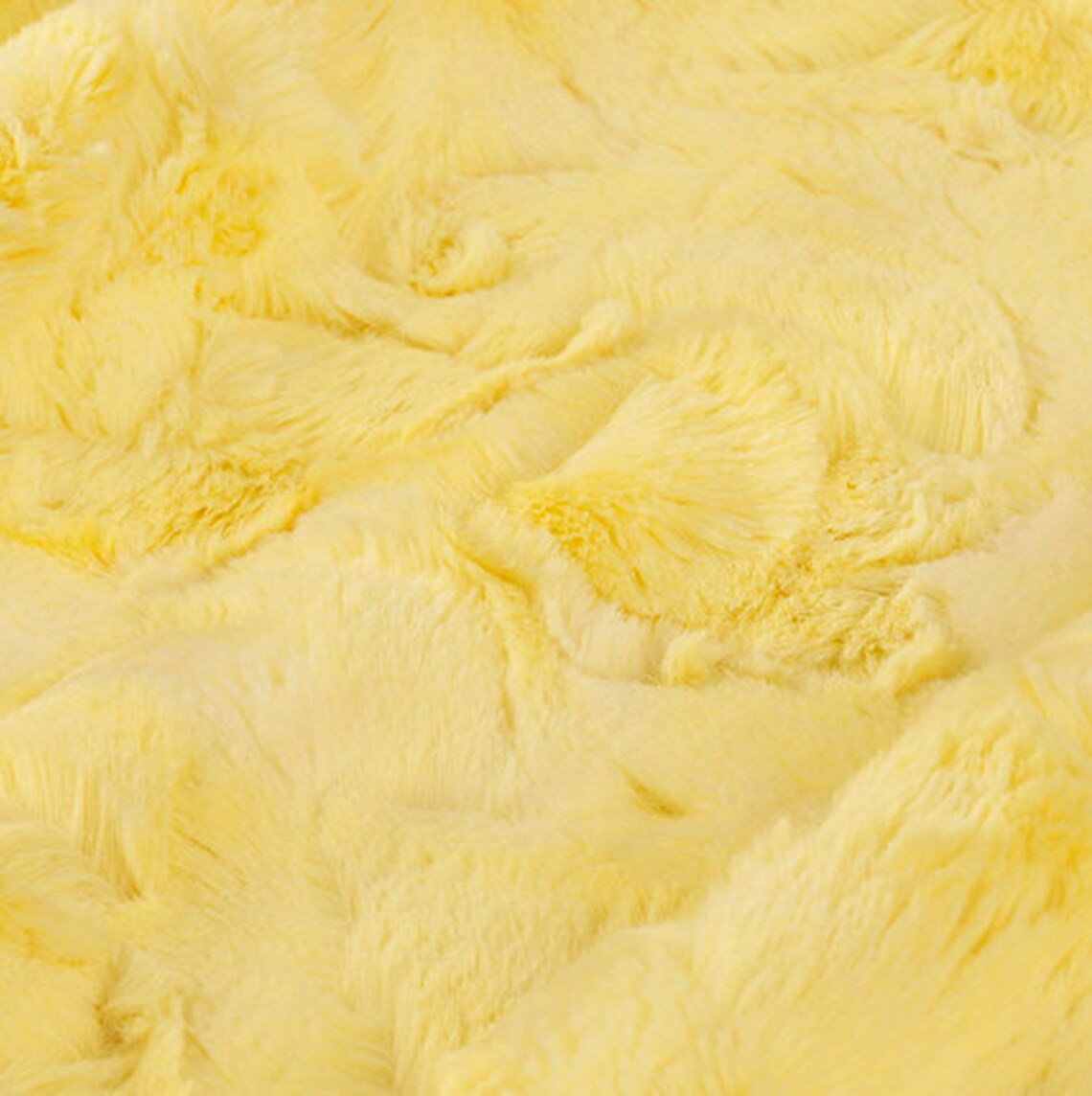 Luxe Cuddle Galaxy in Lemon Drop Yellow Fur MINKY Fabric From Shannon ...