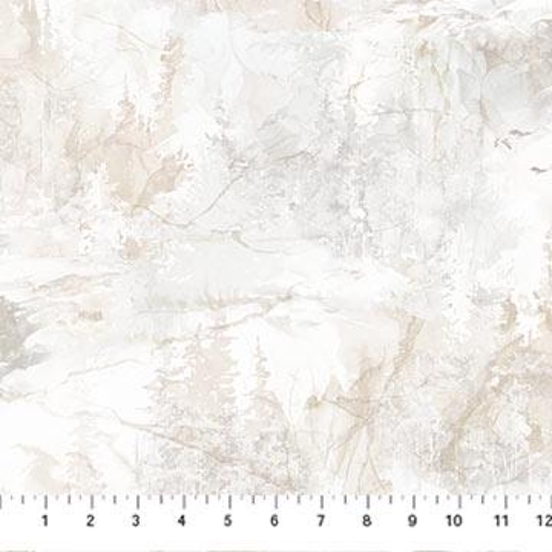 Faded Trees in White Multi From the Highland View Collection by Deborah ...